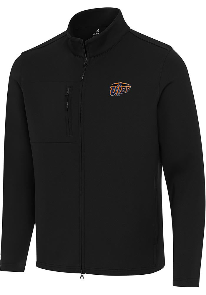 Antigua UTEP Miners Mens Objection Light Weight Jacket - BLACK