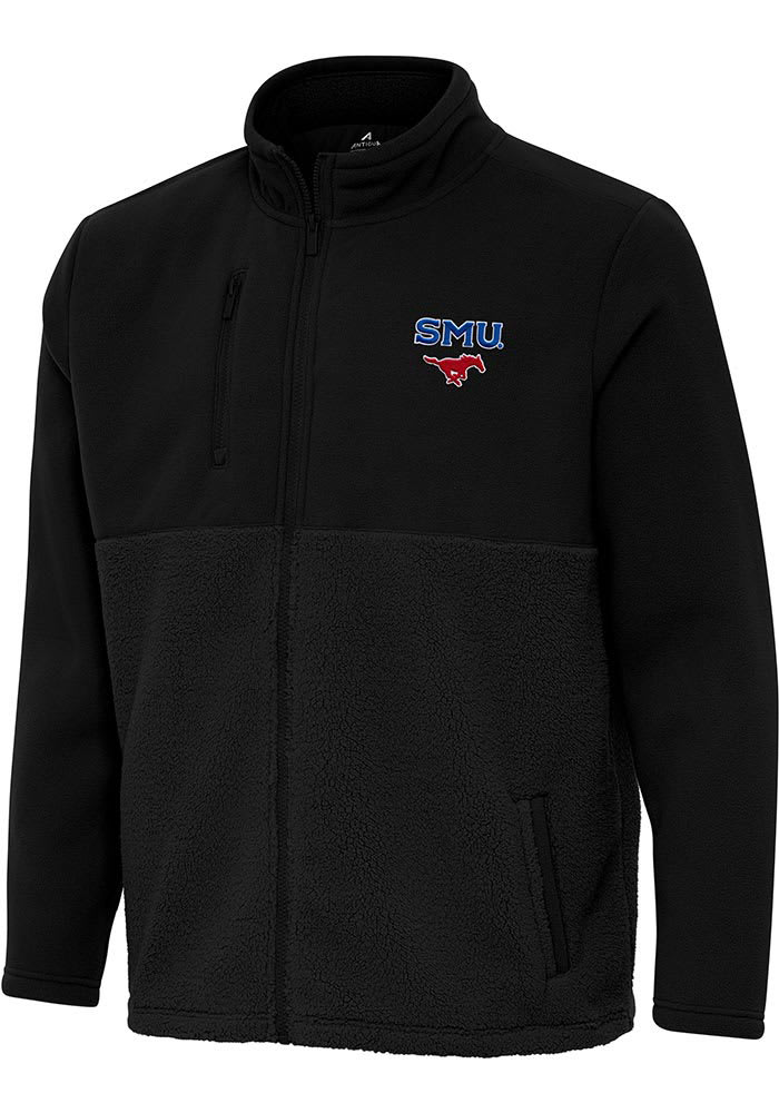 Antigua SMU Mustangs Mens BLACK Daily Fused Medium Weight Jacket ...