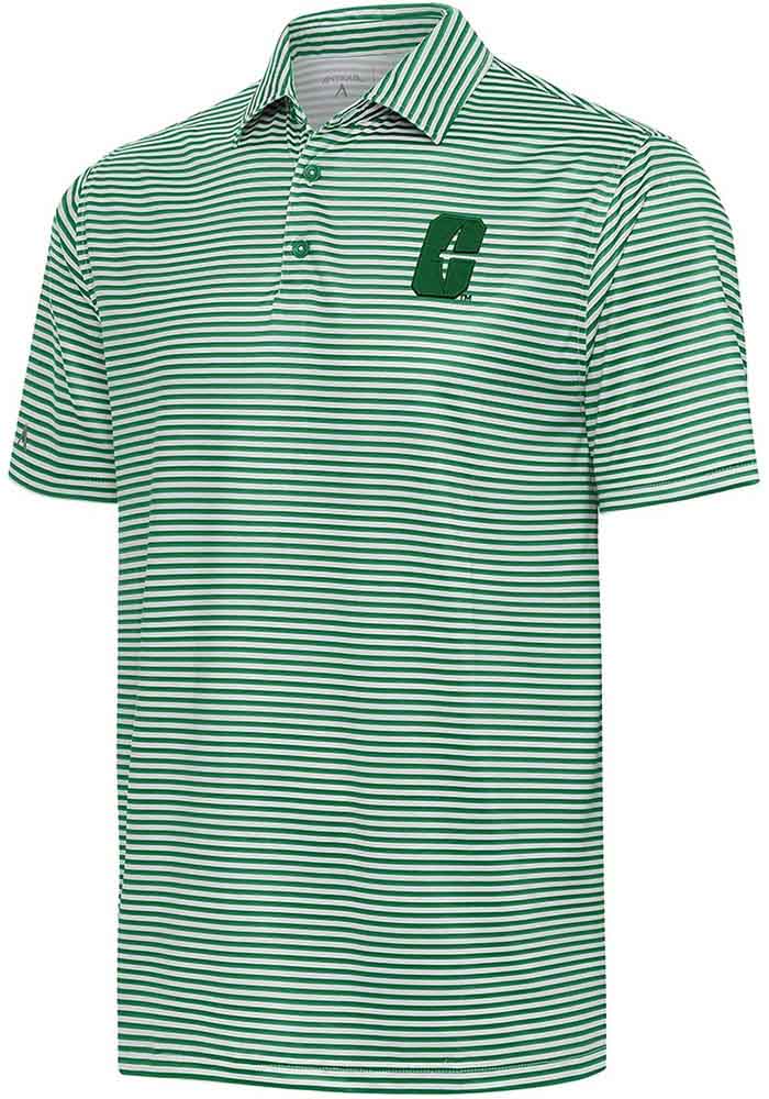 Antigua UNCC 49ers Mens Skills DARK PINE/WHITE Short Sleeve Polo ...