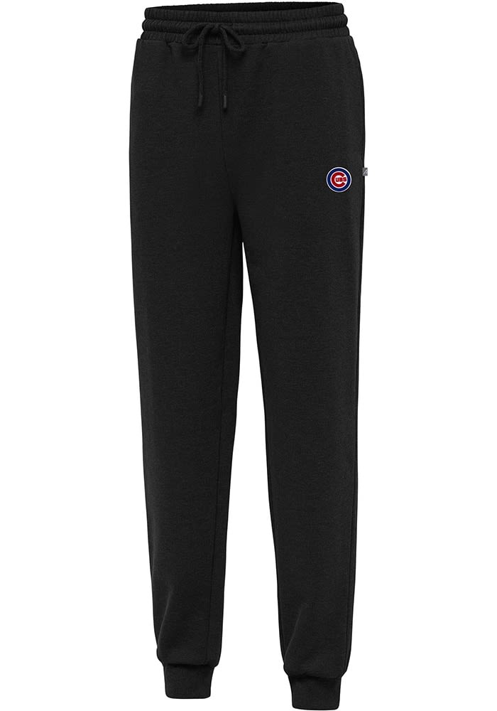 Chicago Cubs Mens Antigua BLACK Idol Sweatpants