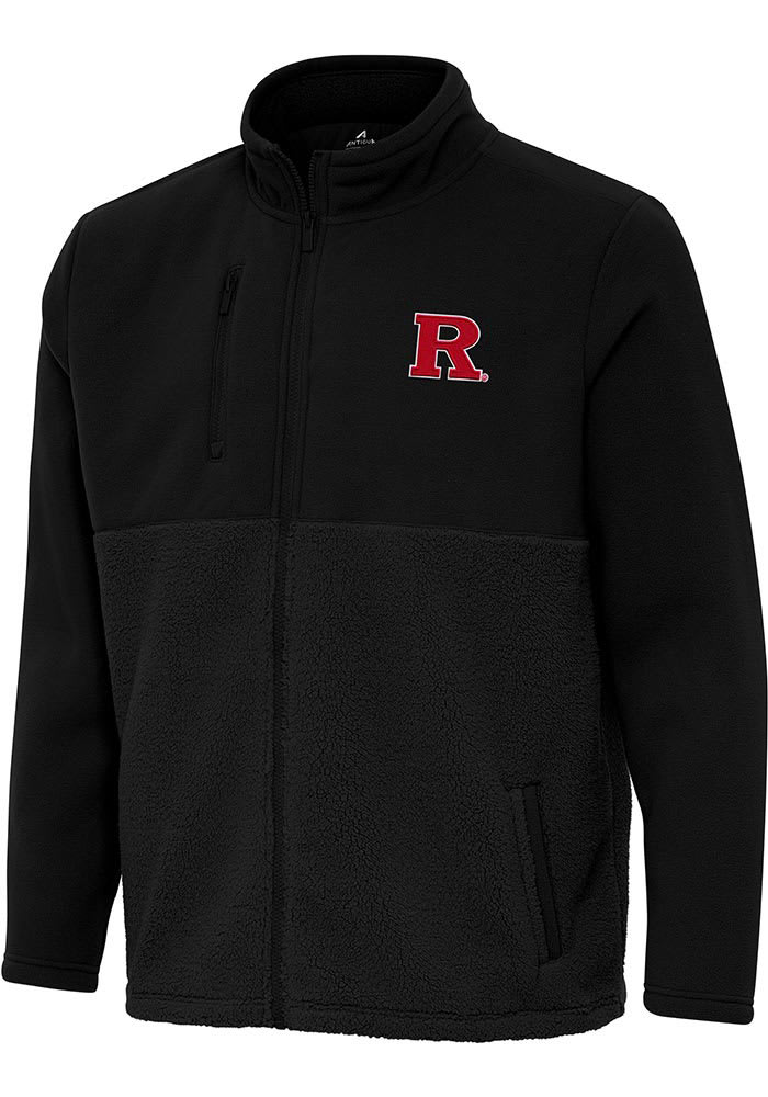 Antigua Rutgers Scarlet Knights Mens BLACK Daily Fused Medium Weight ...