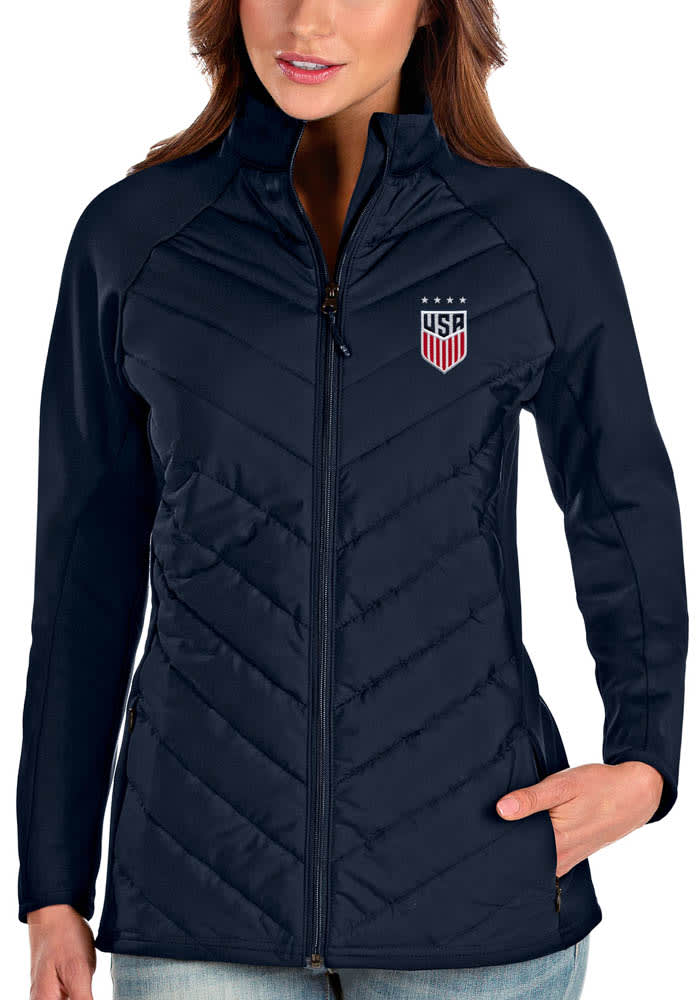 USWNT Antigua Womens Navy Blue Altitude Heavy Weight Jacket
