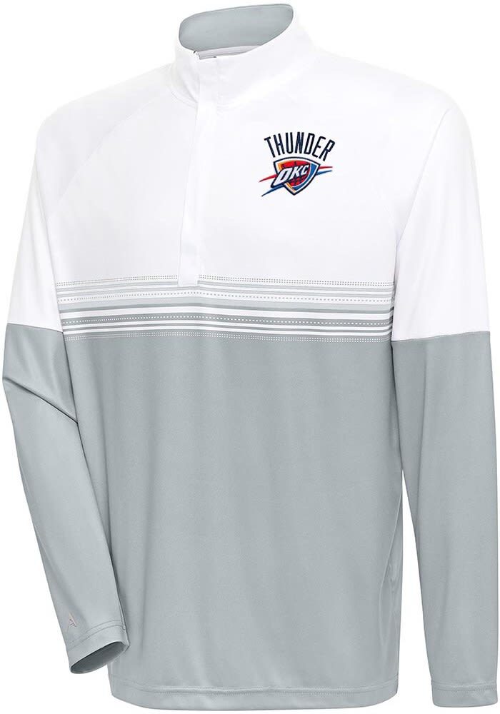 Antigua Oklahoma City Thunder Mens WHITE/GREY Bender Antigua Oklahoma City Thunder Mens WHITE/GREY Bender