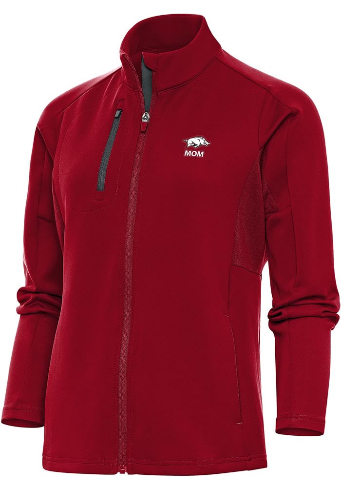 Arkansas Razorbacks Antigua Womens RED Mom Generation Light Weight Jacket