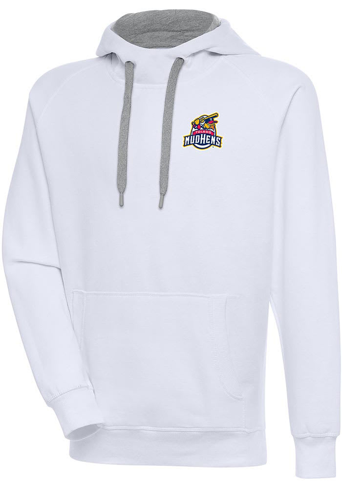 Antigua Toledo Mud Hens Mens Victory Hoodie - WHITE