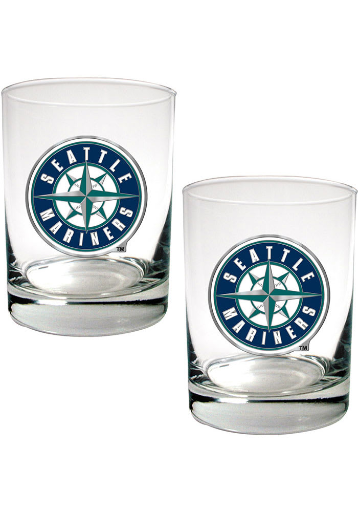 Seattle Mariners CLEAR 2 Piece Rock Glass - 1330578