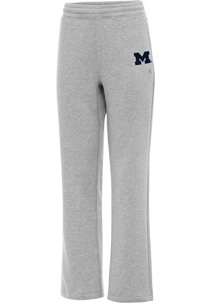 Michigan Wolverines Antigua Womens GREY Victory Sweatpants - 133067695