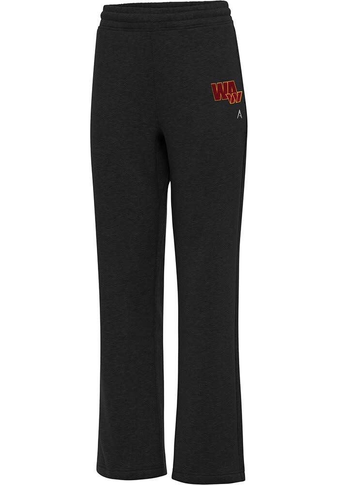 Washington Commanders Antigua Womens BLACK Chainstitch Victory Sweatpants