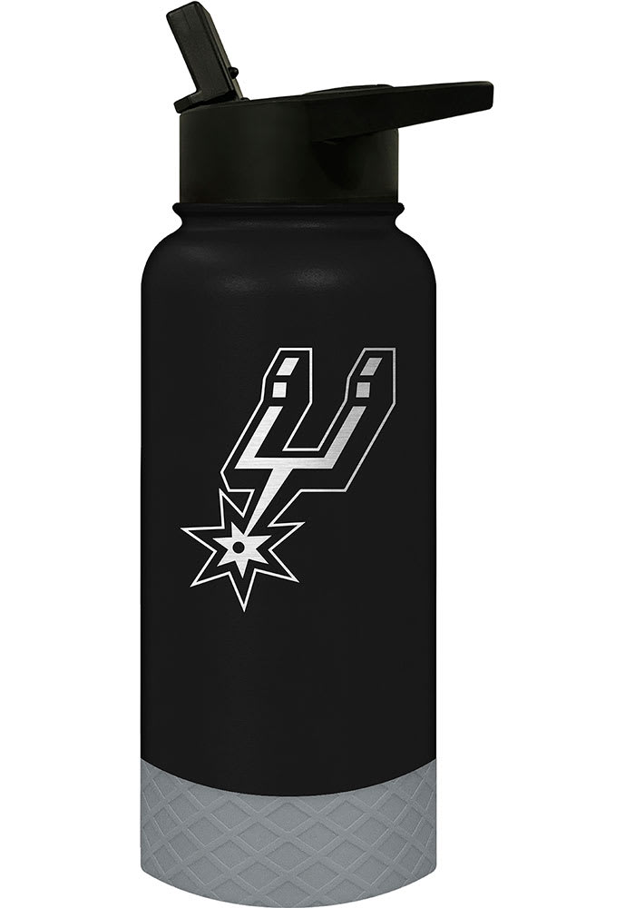 San Antonio Spurs 32 oz Thirst Water Bottle - BLACK