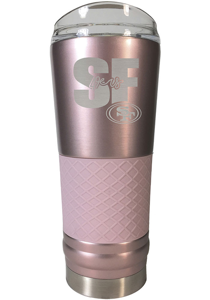 San Francisco 49ers PINK 24 oz Rose Stainless Steel Tumbler - 13314618