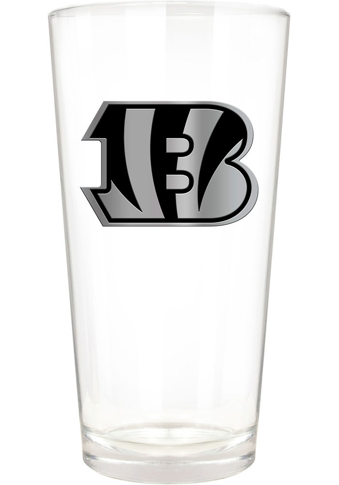 Cincinnati Bengals BLACK 16oz Stealth Logo Pint Glass - 13315861