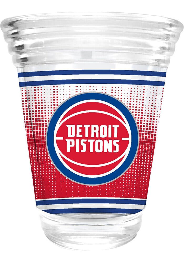 Detroit Pistons Red 2oz Round Shot Glass - 13315880