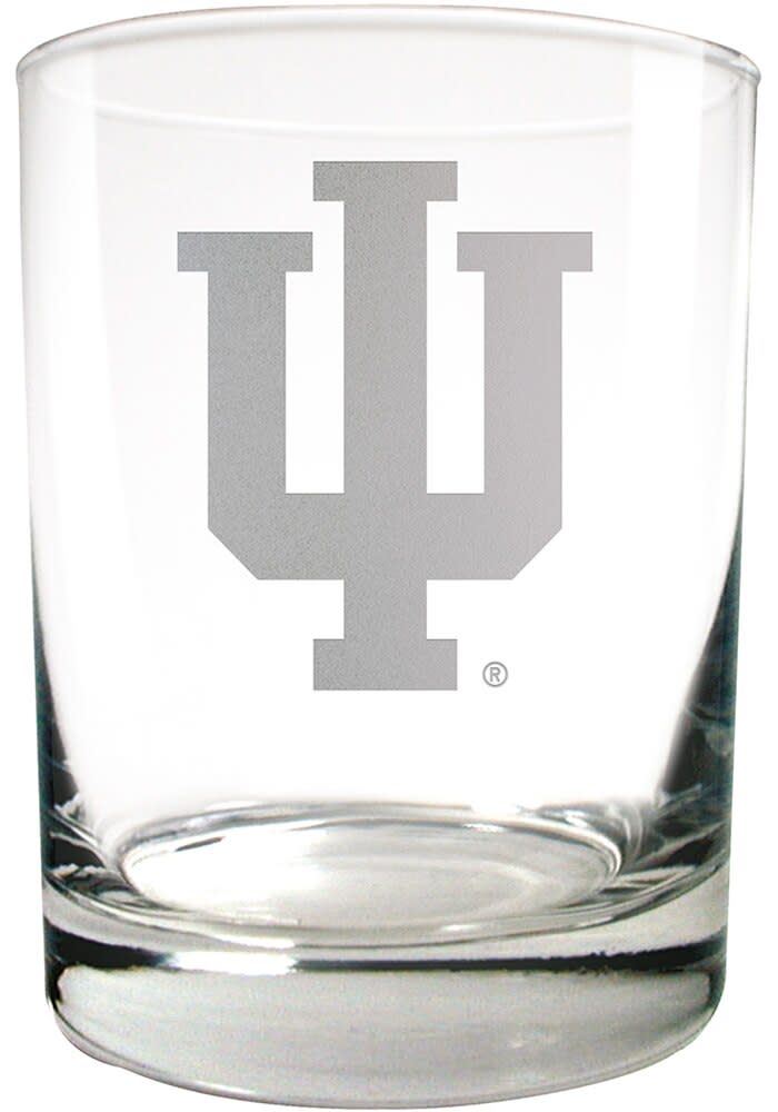 Indiana Hoosiers CRIMSON 14oz Laser Etch Rock Glass - 13320705