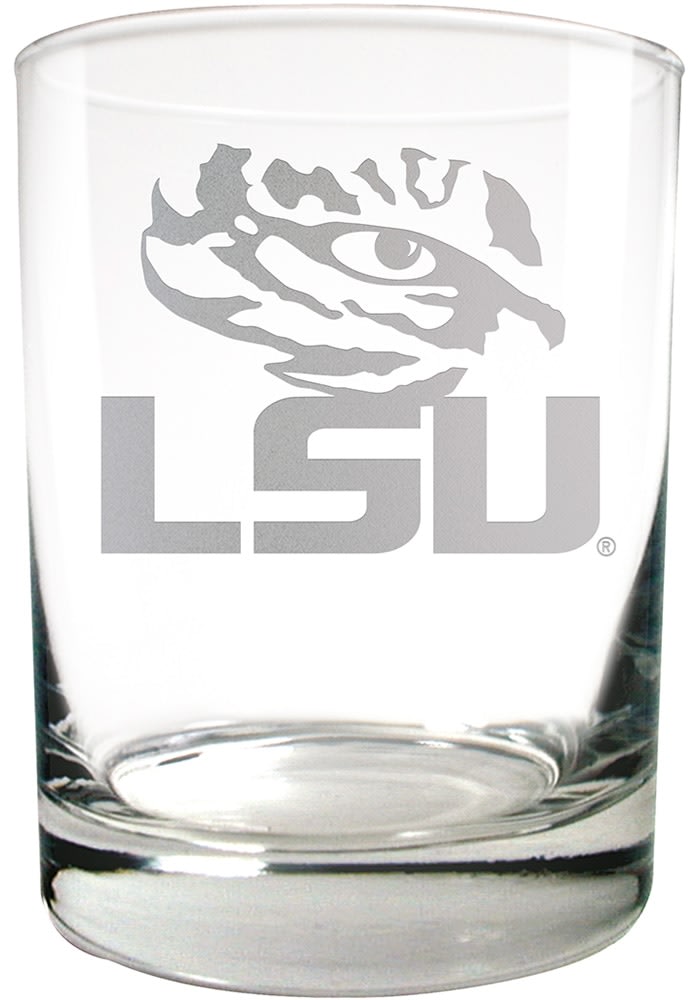 LSU Tigers PURPLE 14oz Laser Etch Rock Glass - 13320711