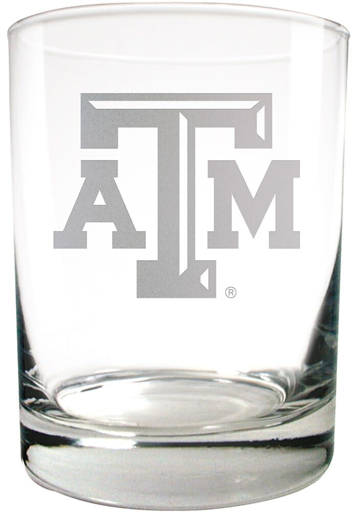 Texas A&M Aggies MAROON 14oz Laser Etch Rock Glass - 13320723