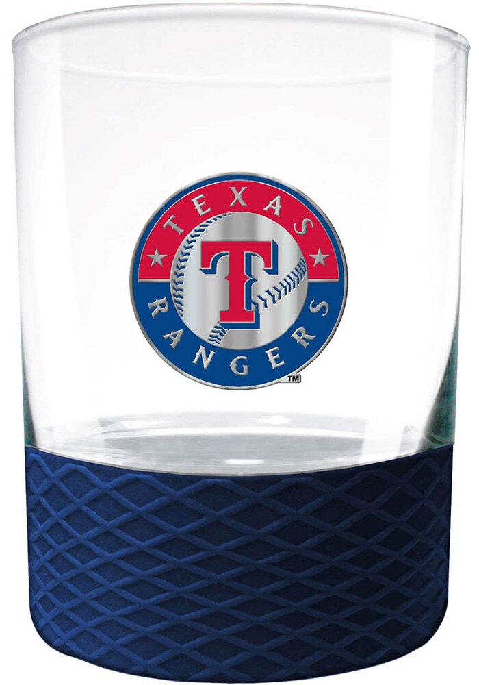 Texas Rangers BLUE 14oz Comissioner Rock Glass - 13321467