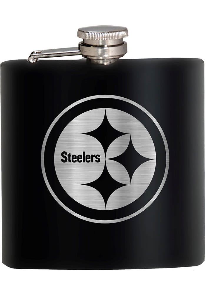 Pittsburgh Steelers 6oz Stealth Flask - BLACK