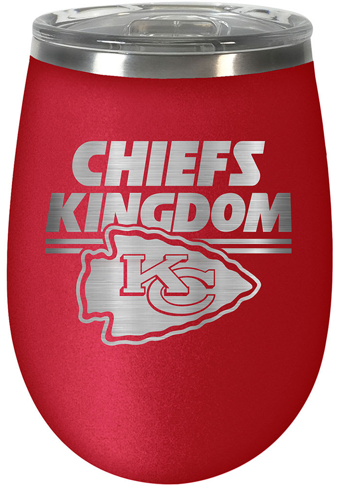 Kansas City Chiefs Red 10oz Rally Cry BLUSH Stainless Steel Stemless ...