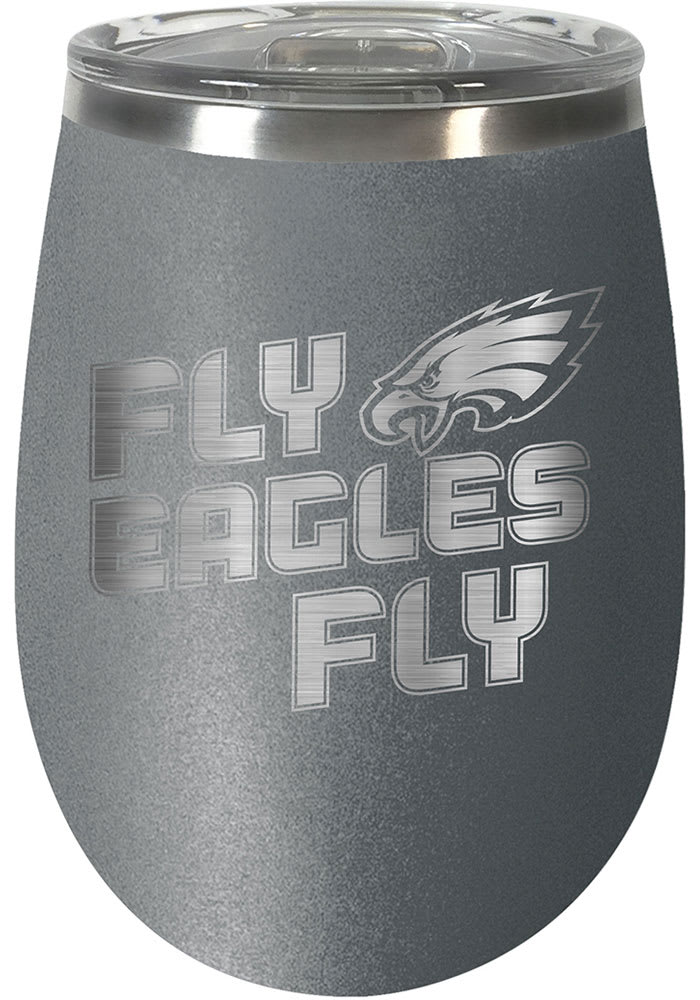 Philadelphia Eagles GRAY 10oz Rally Cry BLUSH Stainless Steel Stemless ...