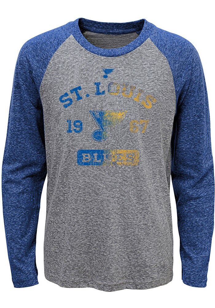 St Louis Blues Youth ROYAL Utility Long Sleeve Fashion Tee - 133401488