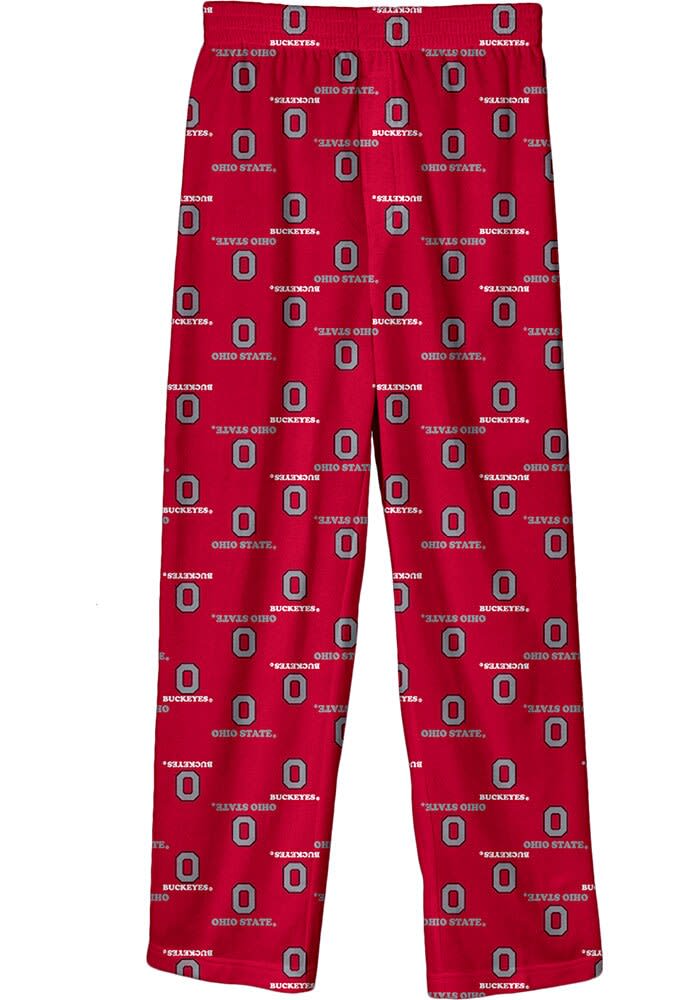 Ohio State Buckeyes SCARLET Youth All Over Pajamas - 133402983