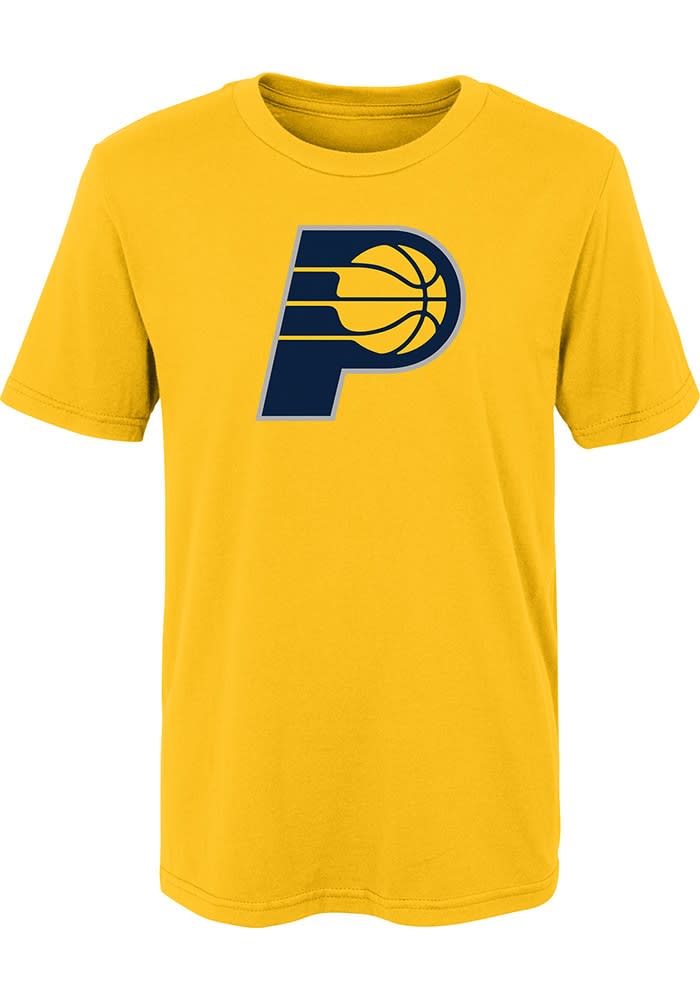 Indiana Pacers Boys YELLOW Primary Logo Short Sleeve T-Shirt - 133410215