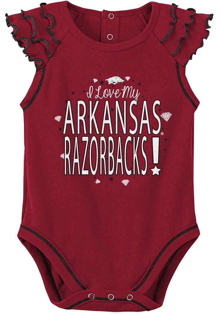 Arkansas Razorbacks Baby Cardinal Shining MVP One Piece Set