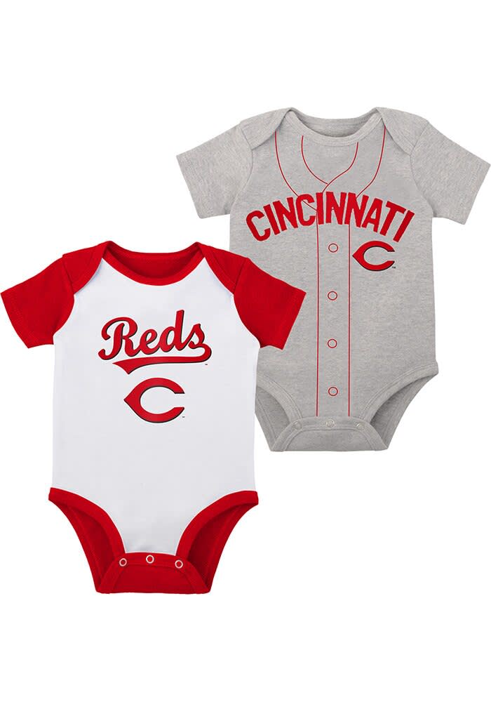Cincinnati Reds Baby Red Little Slugger One Piece Set - 133414276