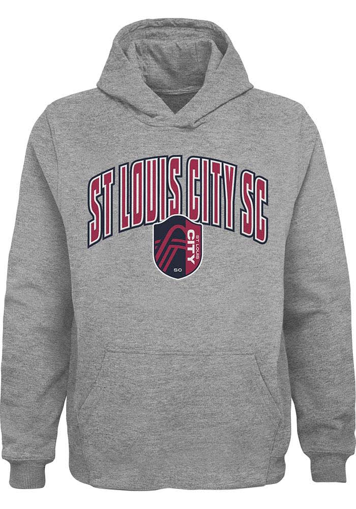 St Louis City SC Boys Arched Strike Hoodie - Ã‚Â HEATHERGREY - 133414956