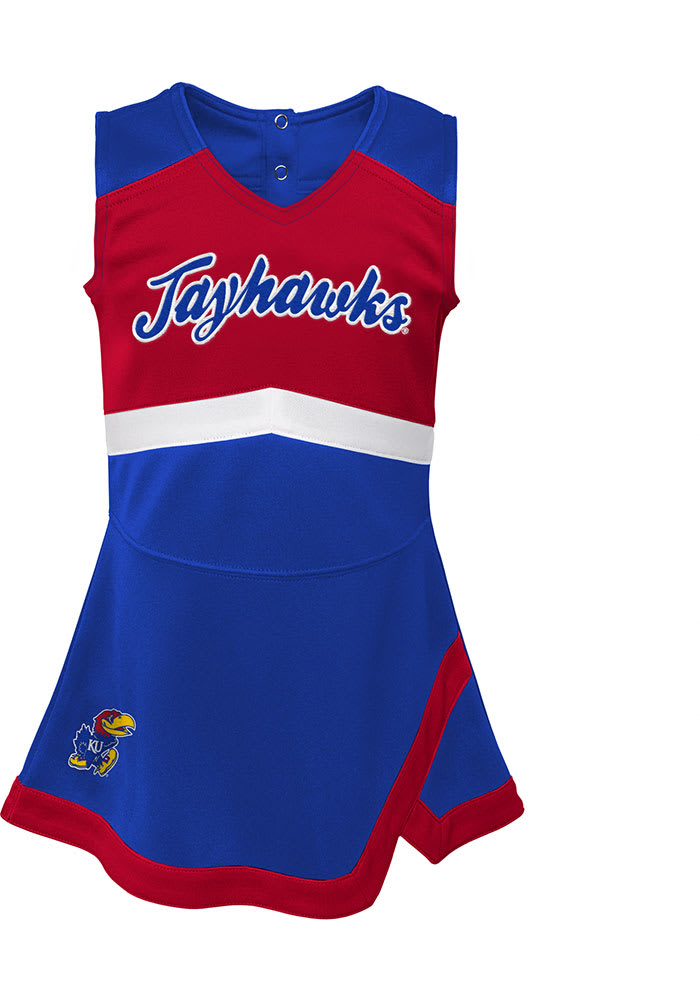 Kansas Jayhawks Girls Captain Dress Outfit - ROYAL - 133415064