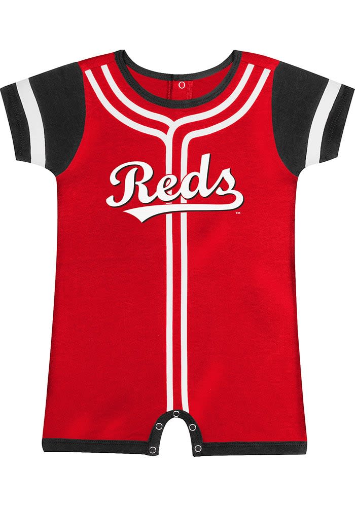 Cincinnati Reds Cincinnati Reds GREY Baby Quick Pitch One Piece - 133418040