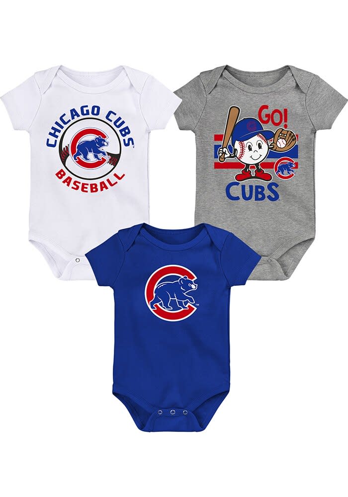 Chicago Cubs Baby Red Ball Park One Piece Set - 133418313