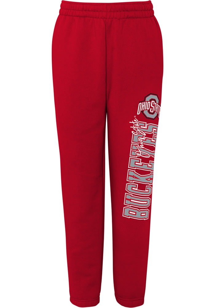 Ohio State Buckeyes Red Youth Team Banner Sweats - 133419591