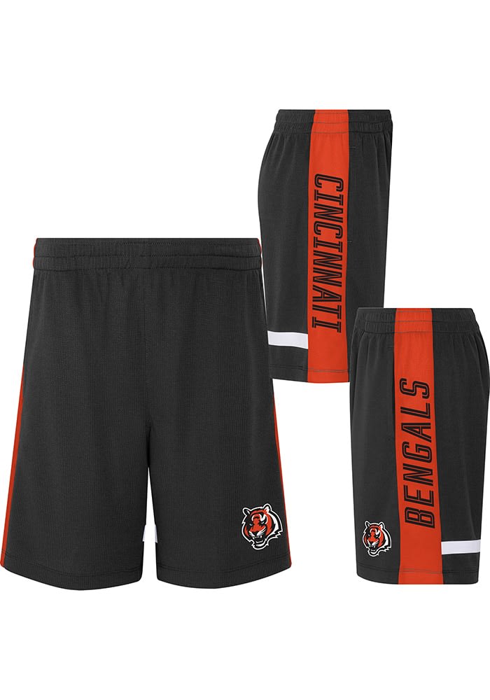 Cincinnati Bengals Youth BLACK 50 Yard Dash Shorts - 133420317