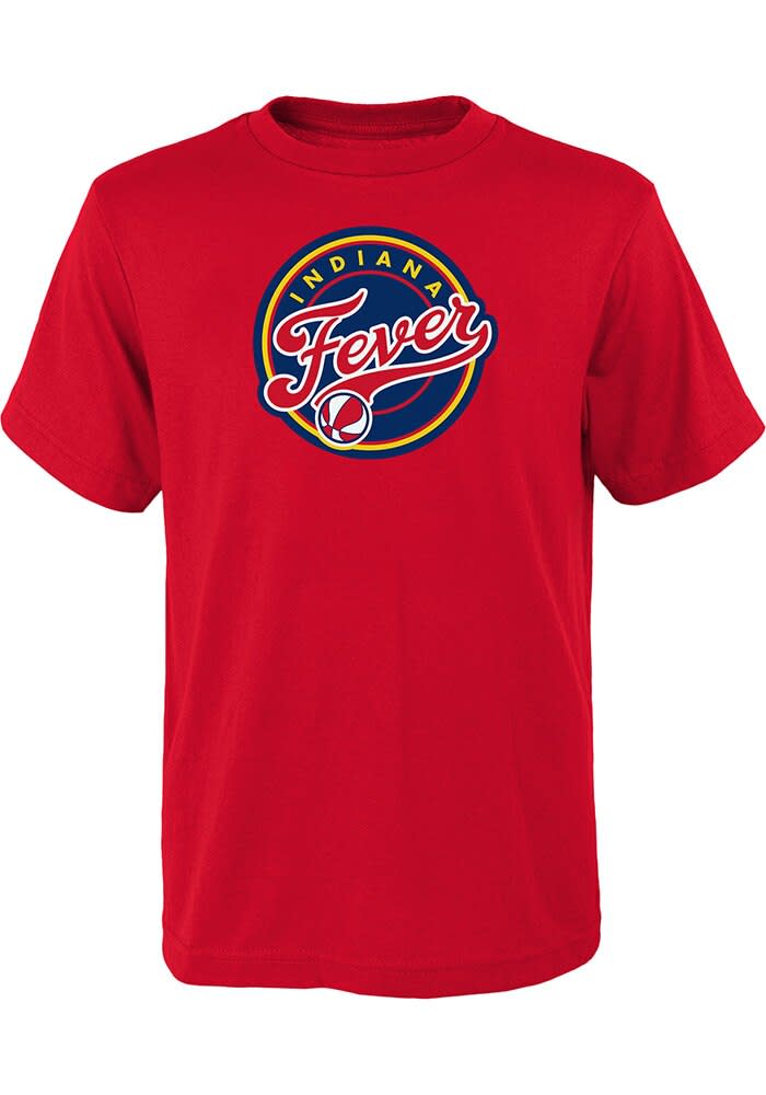 Indiana Fever Youth Red Primary Logo Short Sleeve Tee - 133420888