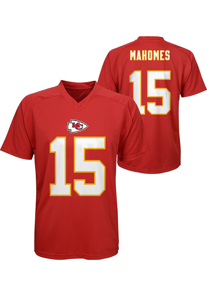 Patrick Mahomes Kansas City Chiefs Boys Name and Number Short Sleeve T ...