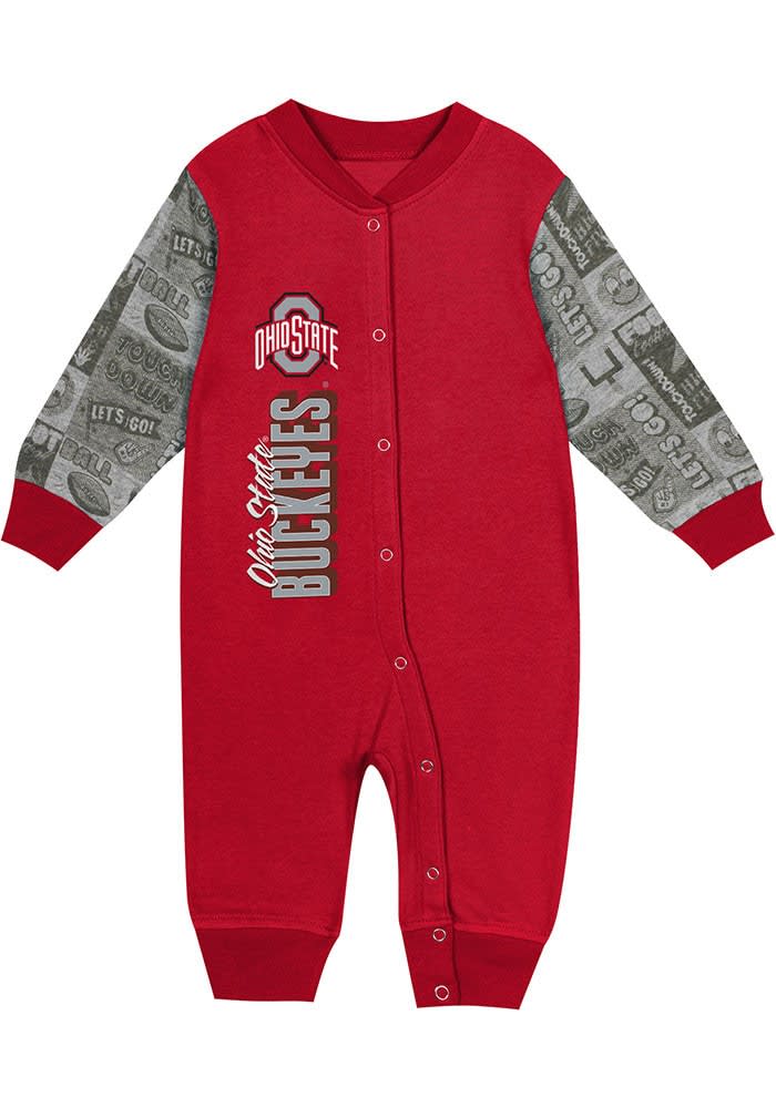Baby Red Ohio State Buckeyes Play Book One Piece - 133421427