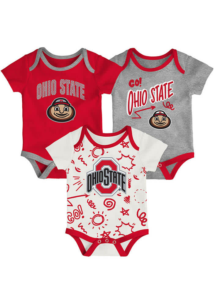 Ohio State Buckeyes Baby Red All Day Play One Piece Set - 133425928