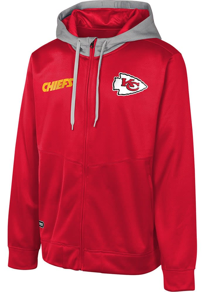 Kansas City Chiefs Mens Red Replay Zip - 133426361