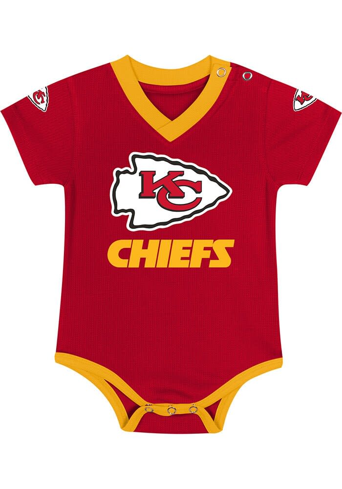 KC Chiefs Kansas City Chiefs Red Baby Team Captain Design One Piece ...