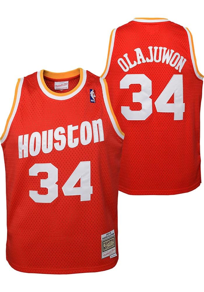 Houston Rockets Hakeem Olajuwon Toddler Swingman Road Red Basketball ...