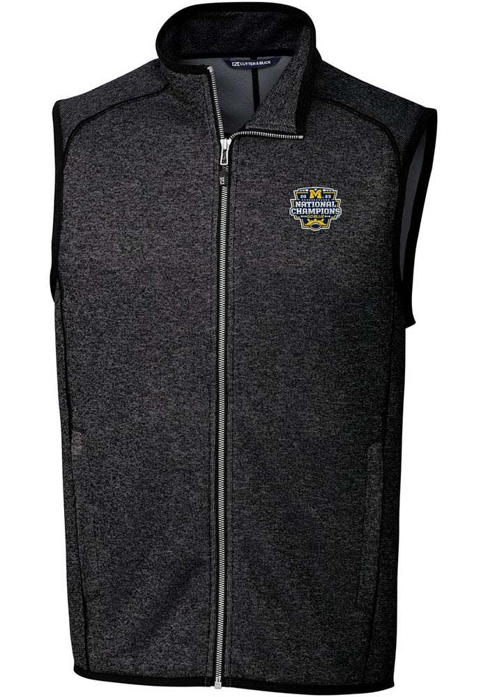 Cutter and Buck Michigan Wolverines Mens CHARCOAL 2023 College Football ...