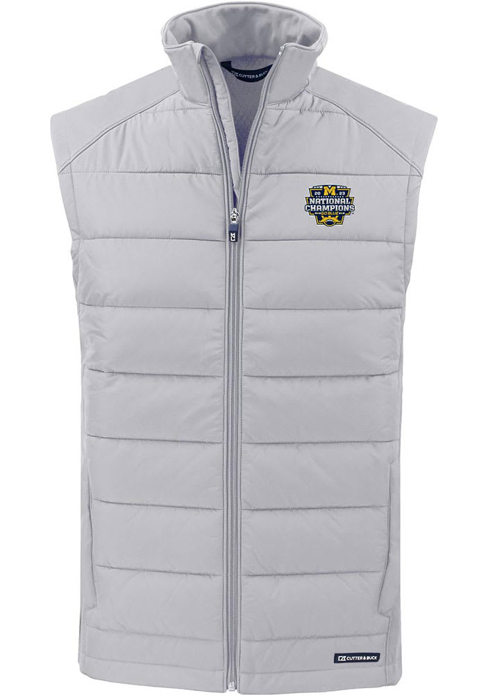 Cutter and Buck Michigan Wolverines Mens CONCRETE 2023 College Football ...