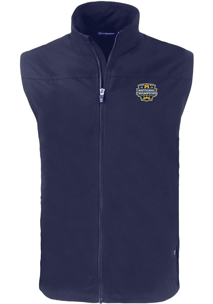 Cutter and Buck Michigan Wolverines Mens BLUE 2023 College Football ...