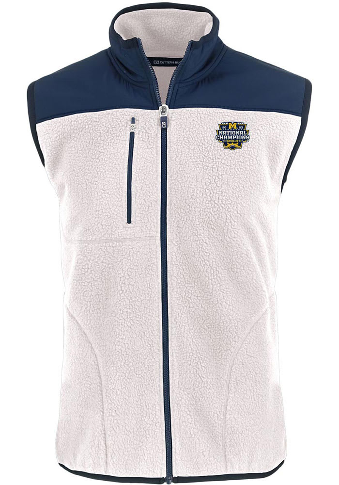 Cutter and Buck Michigan Wolverines Mens White 2023 College Football ...