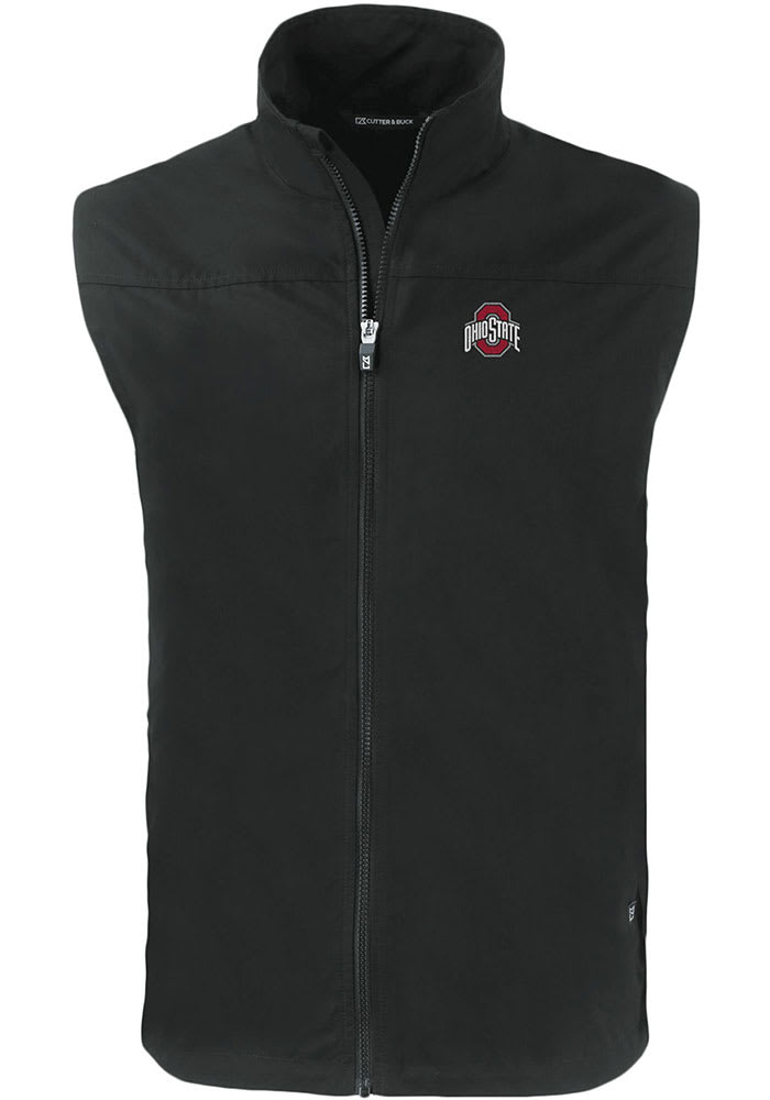 Cutter and Buck Ohio State Buckeyes Mens BLACK Solid Charter Vest ...