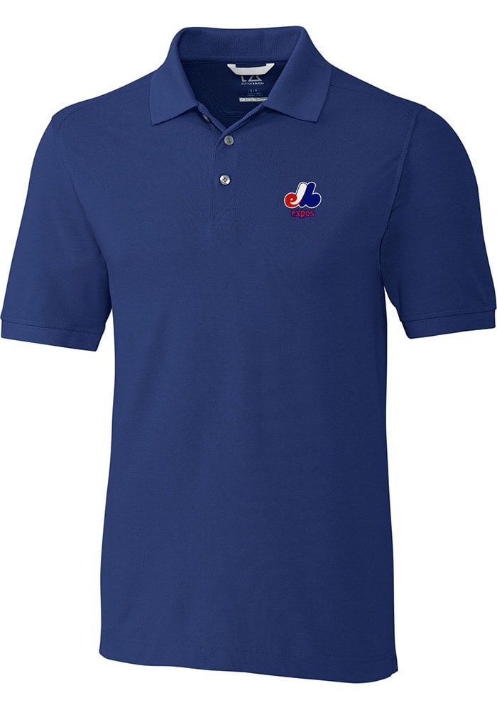 Cutter and Buck Montreal Expos Mens Cooperstown Advantage TOURBLUE ...