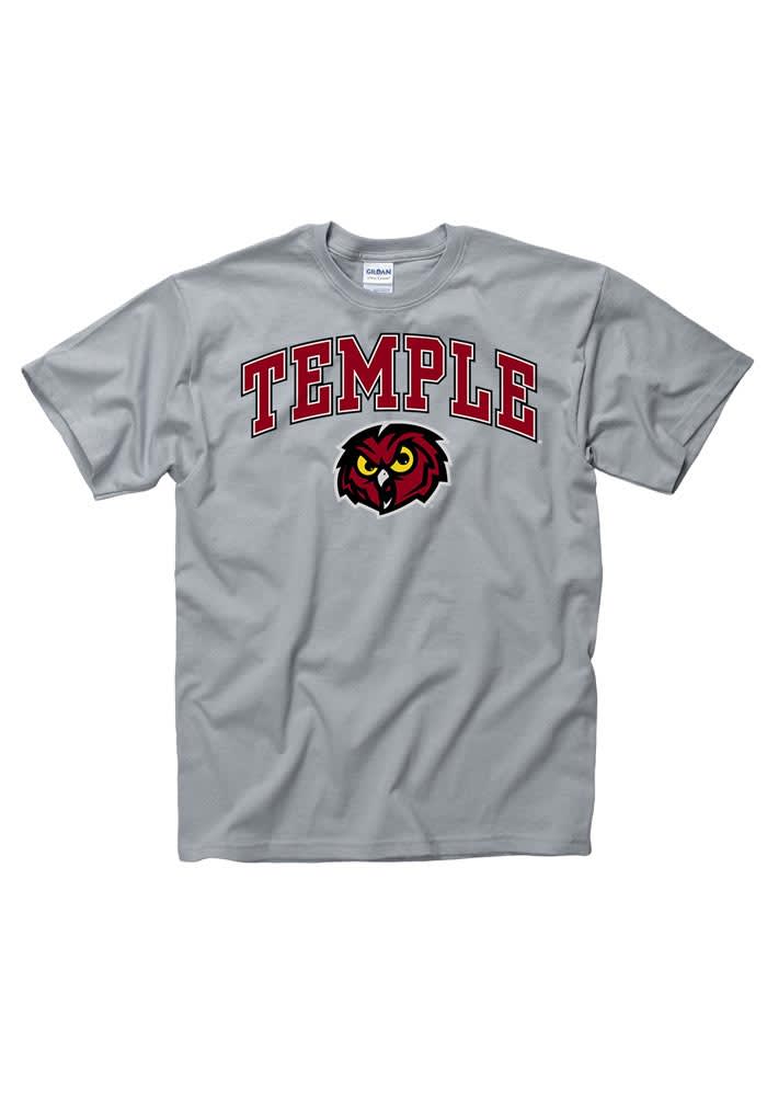 Temple Owls GRAVEL Arch Short Sleeve T Shirt - 22781544