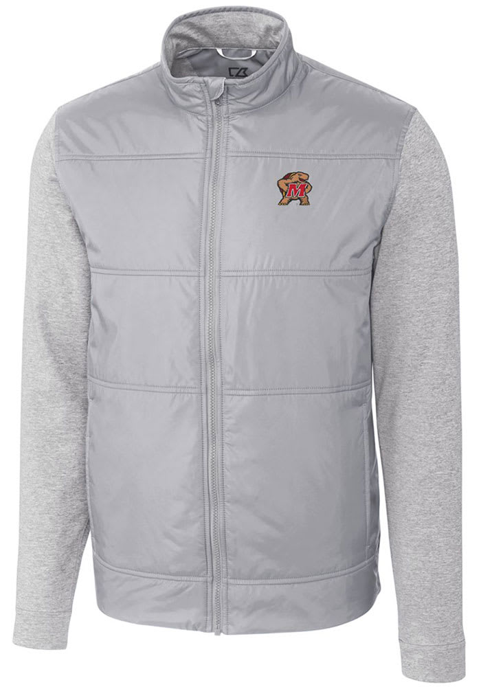 Cutter and Buck Mens GRAY Maryland Terrapins Stealth Hybrid Quilted ...