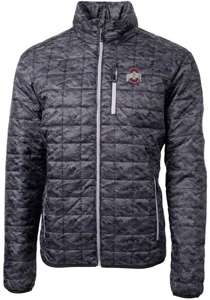Ohio State Buckeyes Cutter and Buck Mens BLACK Rainier PrimaLoft ...